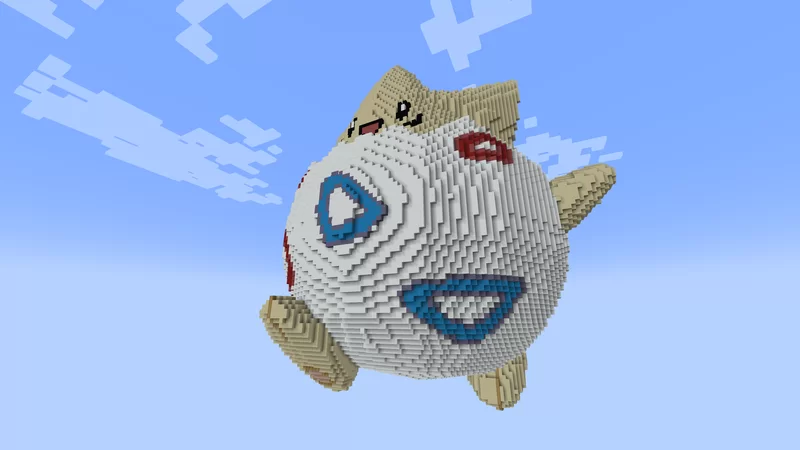 Togepi 3D Statue Minecraft Map
