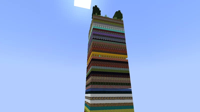 Minecraft, but it is only one random layer chunk Minecraft Map