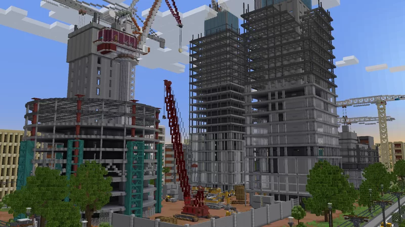 Under construction scene (FPS Map) Minecraft Map