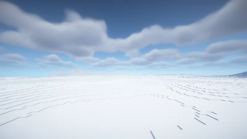 Planet Hoth (abt 3:5k) Minecraft Map