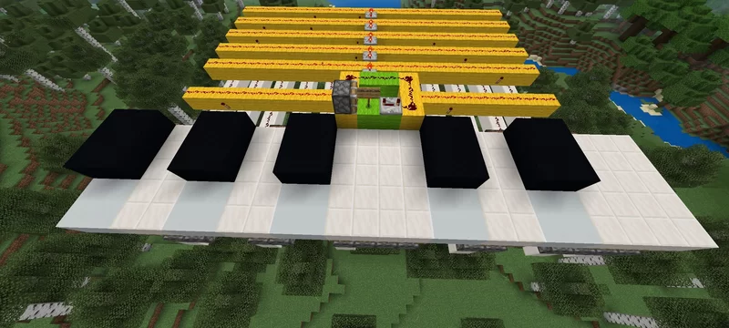 Programmable Piano (extendable, mcworld) Minecraft Map