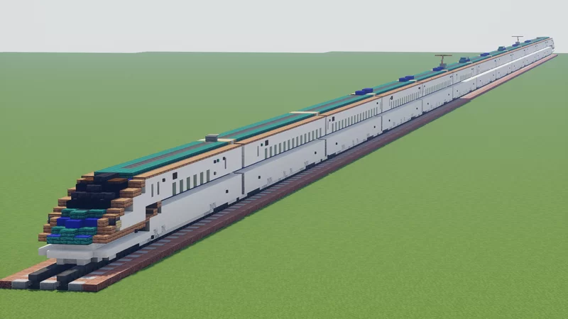 E7 Series Shinkansen Bullet Train Minecraft Map