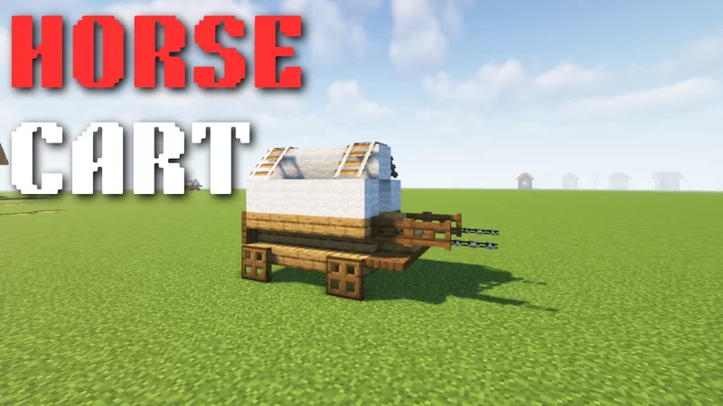 Horse Cart | Horse Buggy | Free Schematic Download Minecraft Map