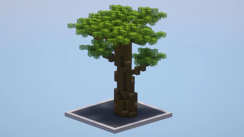 Custom Big Jungle Trees Pack Minecraft Map