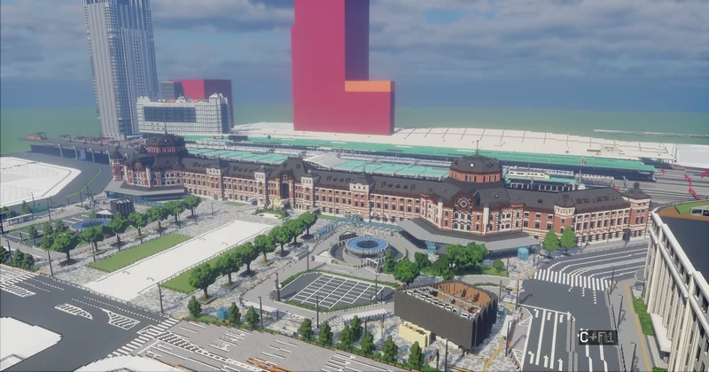 【マイクラ】MINECRAFT TOKYO STATION PROJECT (1,5:1 scale) Minecraft Map