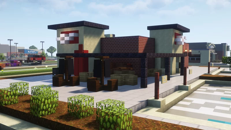 Raising Cane’s | Maple Valley Minecraft Realistic City Minecraft Map