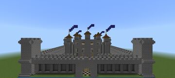 Castle Minecraft Maps with Downloadable Schematic for Bedrock Edition