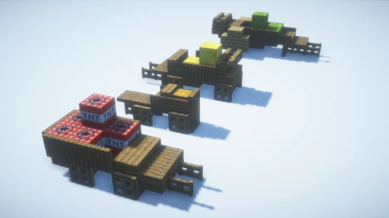 Four Wagon Designs Minecraft Map