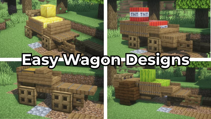 Four Wagon Designs Minecraft Map