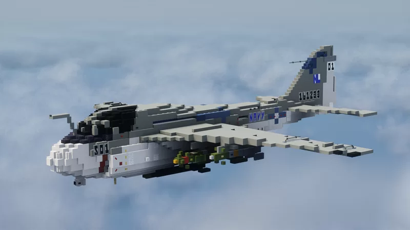4:1 Grumman A-6E Intruder Minecraft Map