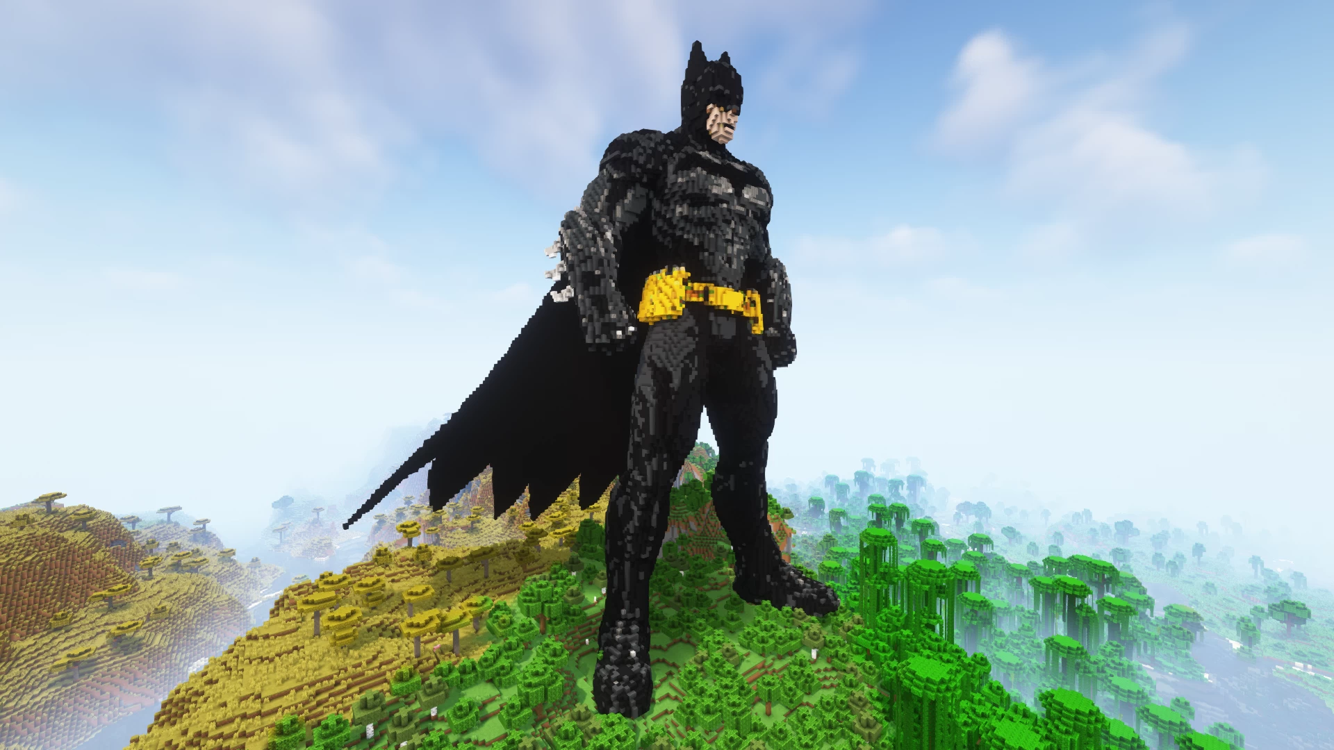Pixel Art Minecraft Batman