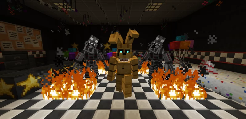 Fazbear Fright - Into the Pit 1.20.1 FORGE Minecraft Map