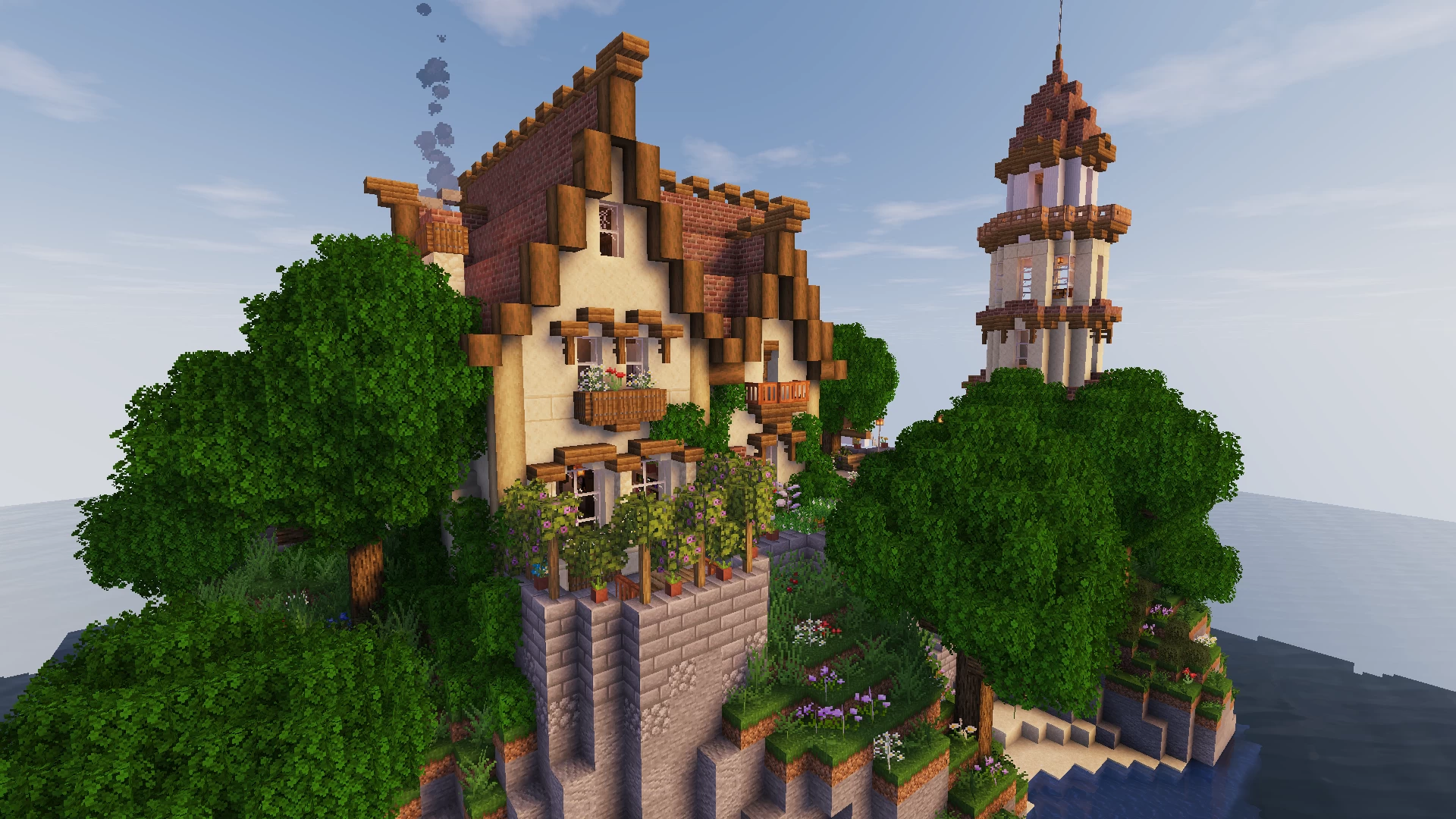Cosy Island House (Java and Bedrock) - Maps - Mapping and Modding: Java Edition - Minecraft ...