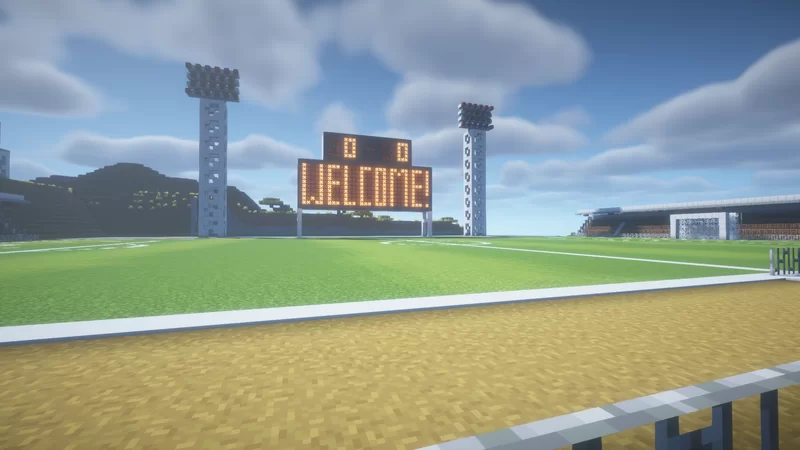 Working Scoreboard | Vanilla Stadium | Custom Build for SMP Minecraft Map