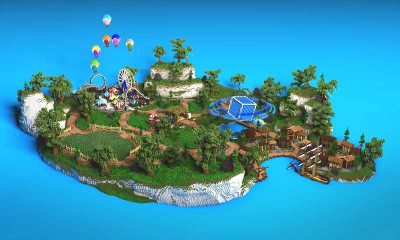 COMMISSION | Spring Festival Island Minecraft Map
