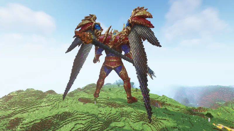 Minecraft Warrior 02 Statue Minecraft Map