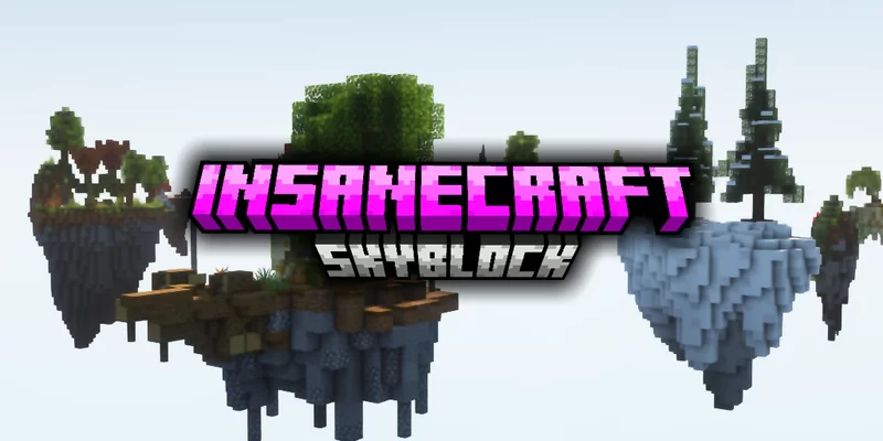 20x SkyBlock Starter Islands Minecraft Map