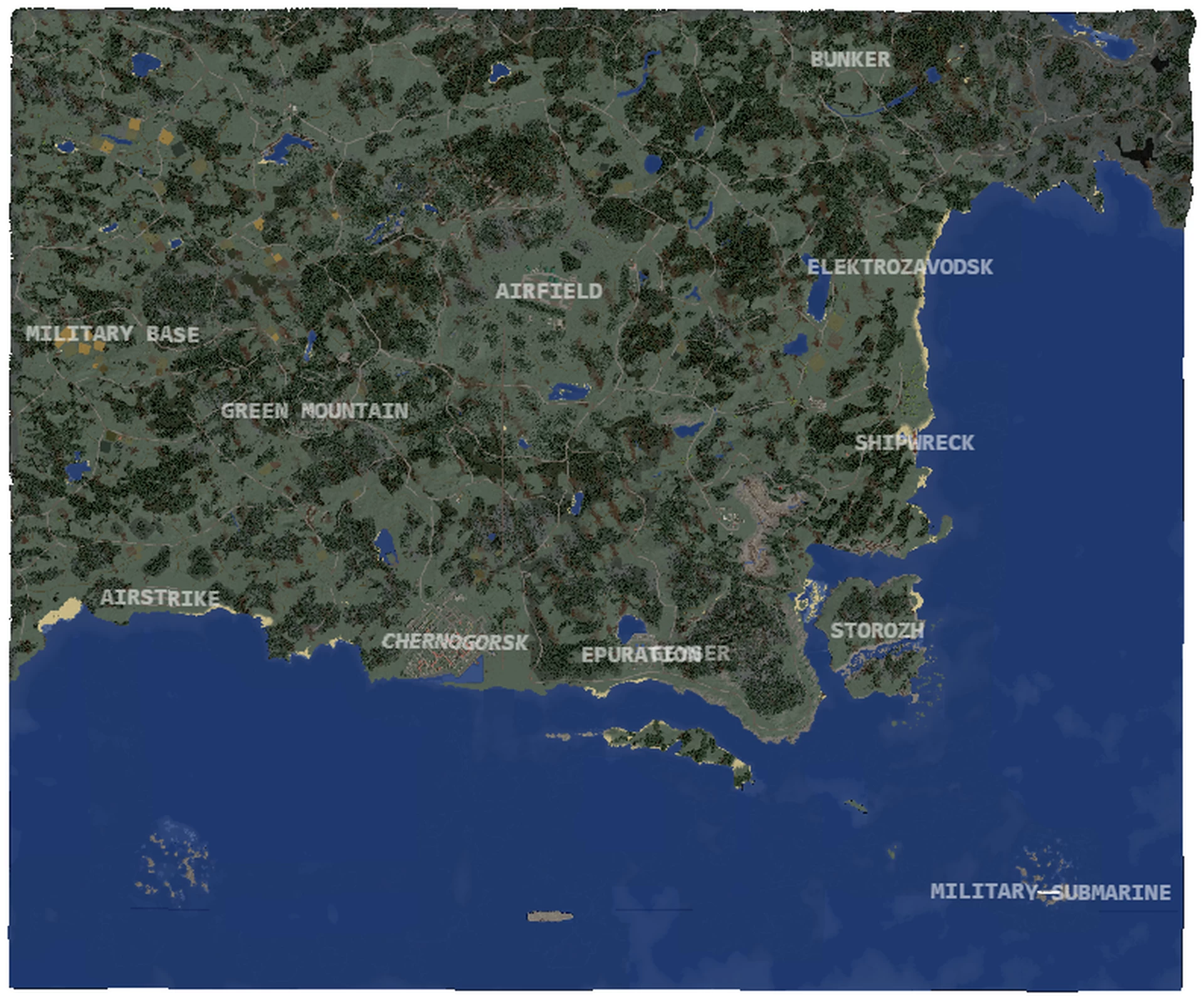 Dayz Map Steam Community :: Guide :: DayZ Map