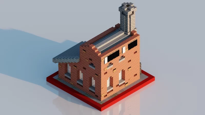 1 Chunk | Steel Factory [DOWNLOAD] [UNFURNISHED] Minecraft Map