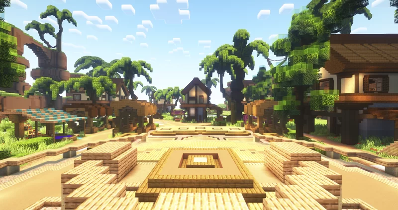 Medieval Tropical Spawn - 320x320 Minecraft Map