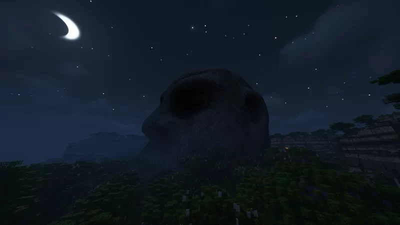 Giant Head Sculpture Minecraft Map