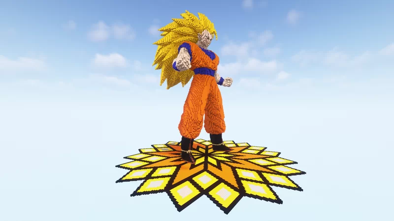 Minecraft Goku Ssj3 Statue Minecraft Map