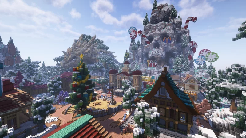 Winter Origin Spawn Minecraft Map