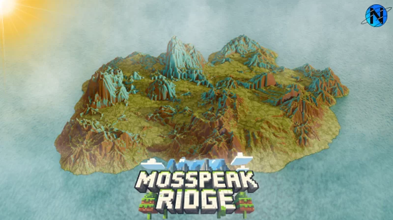 MMORPG Mosspeak Ridge 1600x1800 Minecraft Map