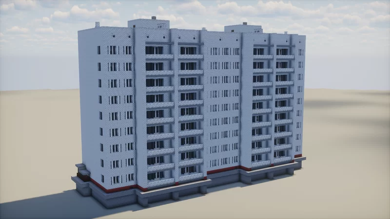 Soviet House series 86-011 (брежневка) Minecraft Map