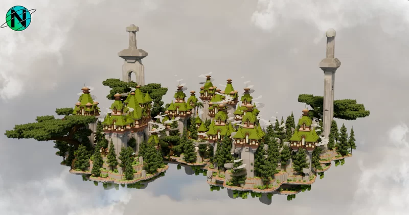 500x500 Fantasy Lobby Minecraft Map