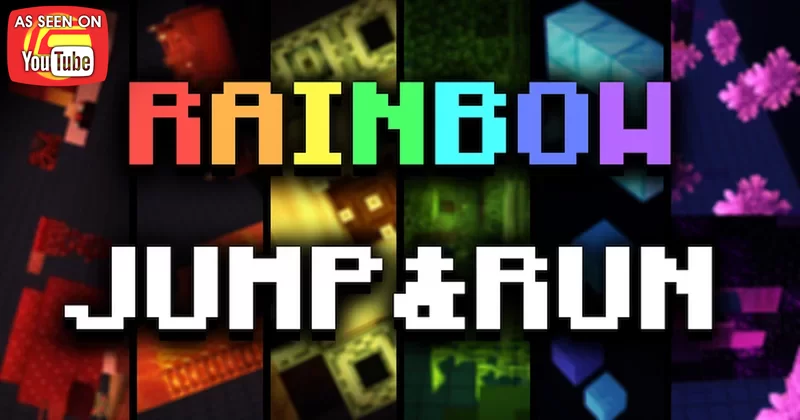 Rainbow Jump & Run (1.21) Minecraft Map