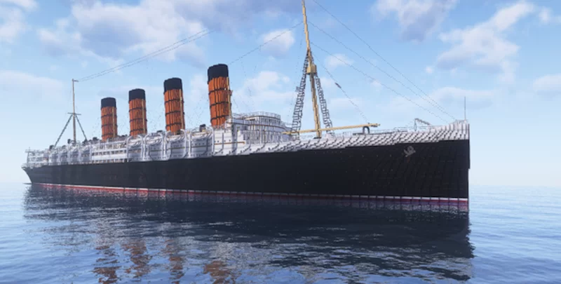 Lusitania Sea Trials 3:1 scale Minecraft Map