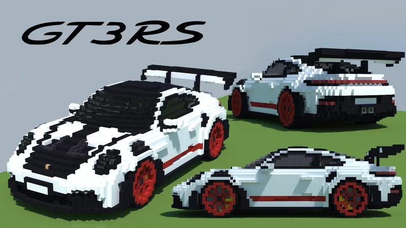 Porsche 911 (992) GT3 RS Weissach [20:1 Scale] Minecraft Map