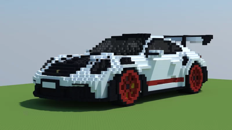 Porsche 911 (992) GT3 RS Weissach [20:1 Scale] Minecraft Map