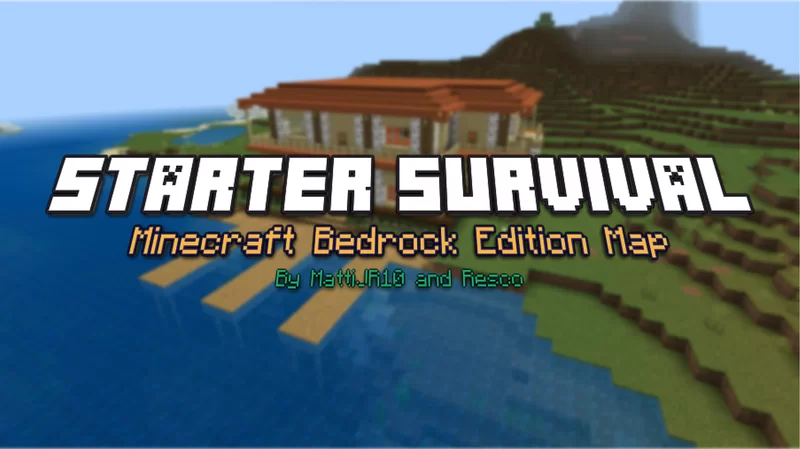 MC BEDROCK - Starter Survival! Minecraft Map