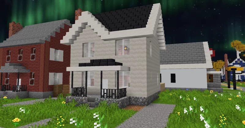 Canadian 2000s Suburb House 2 Minecraft Map