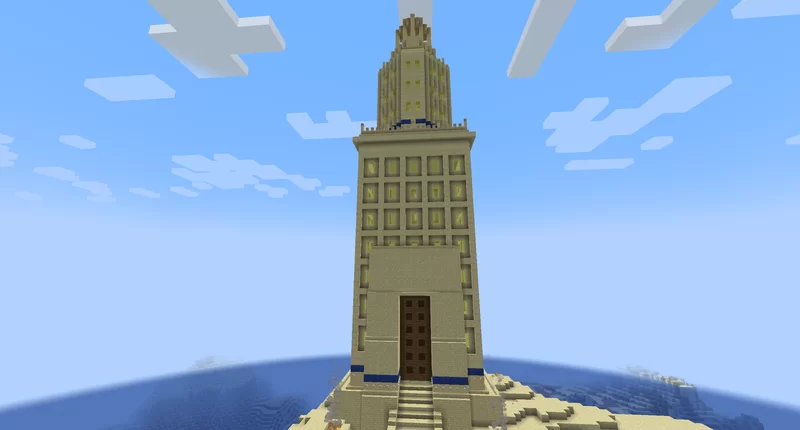 Age of Mythology Egyptian Lighthouse (Pharos of Alexandria) Minecraft Map
