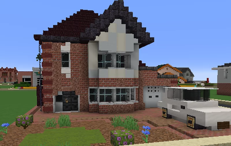 Detached British House Minecraft Map