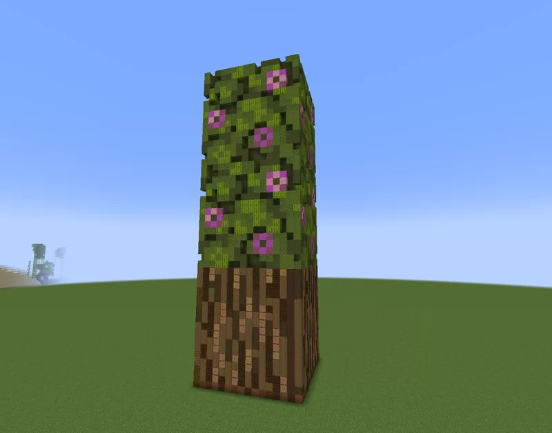 Giant azalea statue house base Minecraft Map
