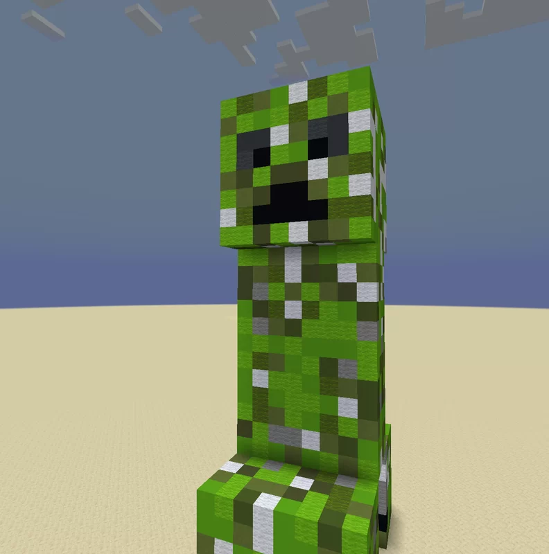 Creeper Statue Litematica Schematic Minecraft Map