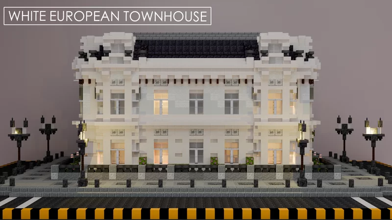 White european townhouse 1.20.4+ Minecraft Map
