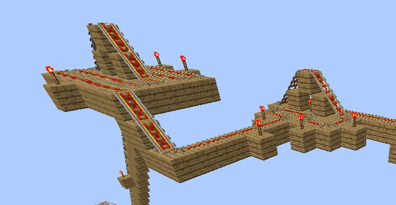 Roller Coster! [Made By Alex] Minecraft Map