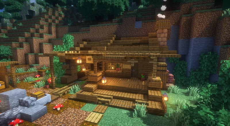 Old Cabin with Mine Entrance Minecraft Map