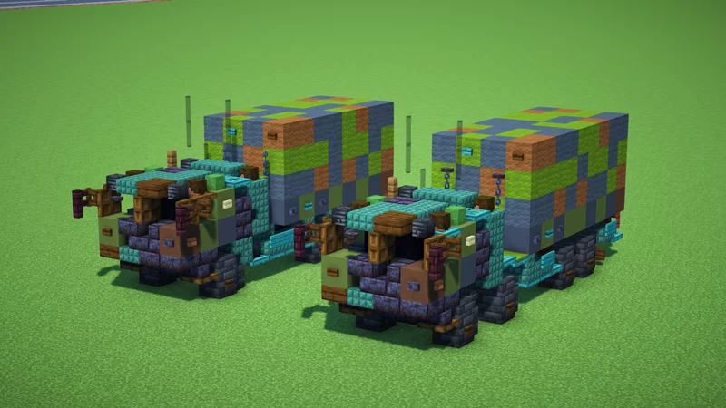 RMMV UTF 8x8 6x6 Military Truck Minecraft Map