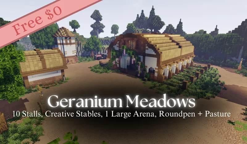 SWEM Horse Stables - Free Equestrian Property 1.20. Minecraft Map