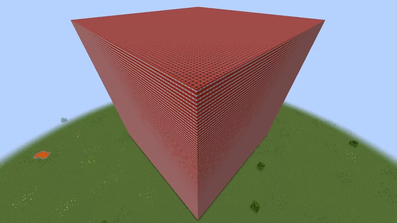 1 000 000 TNT CUBE (100x100x100) Minecraft Map