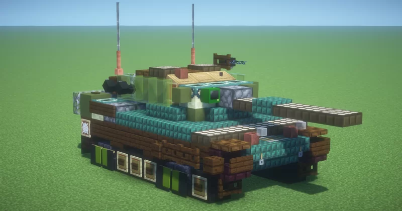 Leopard 2A4 (Redux) (1.5:1 Scale) Minecraft Map