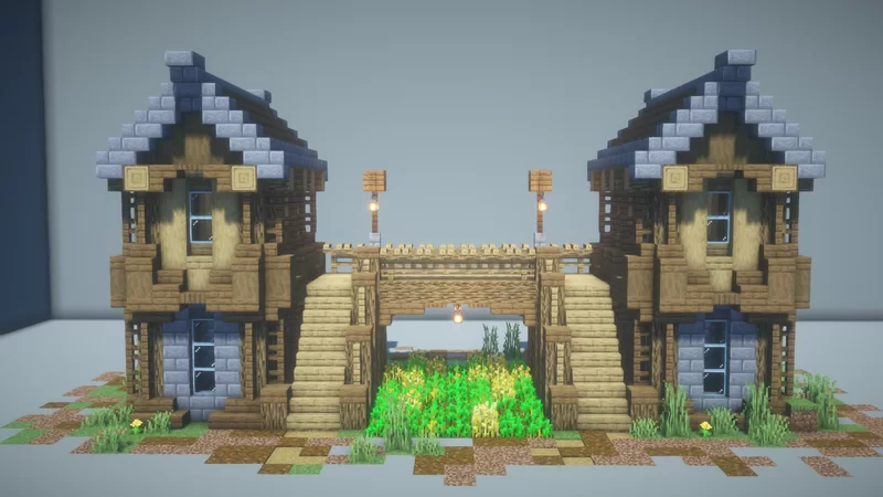 Two player house tutorial Minecraft Map