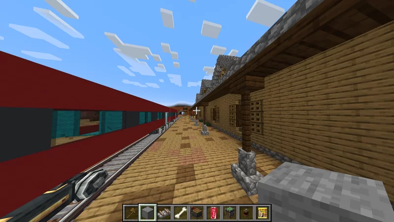 Create Mod Trains - Urban American Railroad Map UDPATE Minecraft Map
