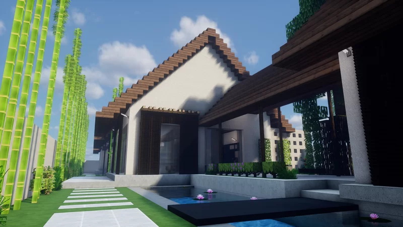Modern Summer House Minecraft Map